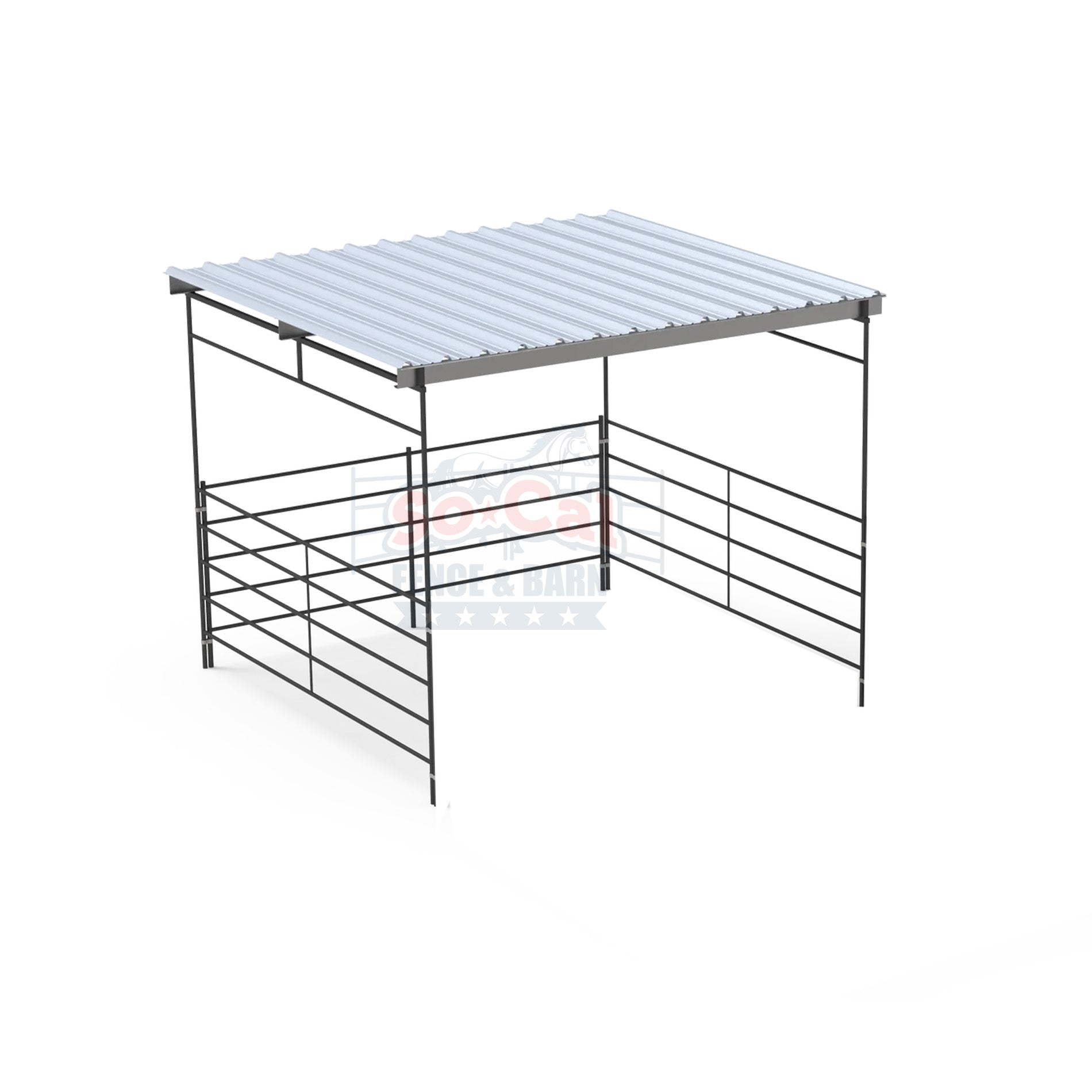 12x12 Shelter Kit 14 Gauge (5-Rail) | Arizona Fence and Barn | Arizona ...