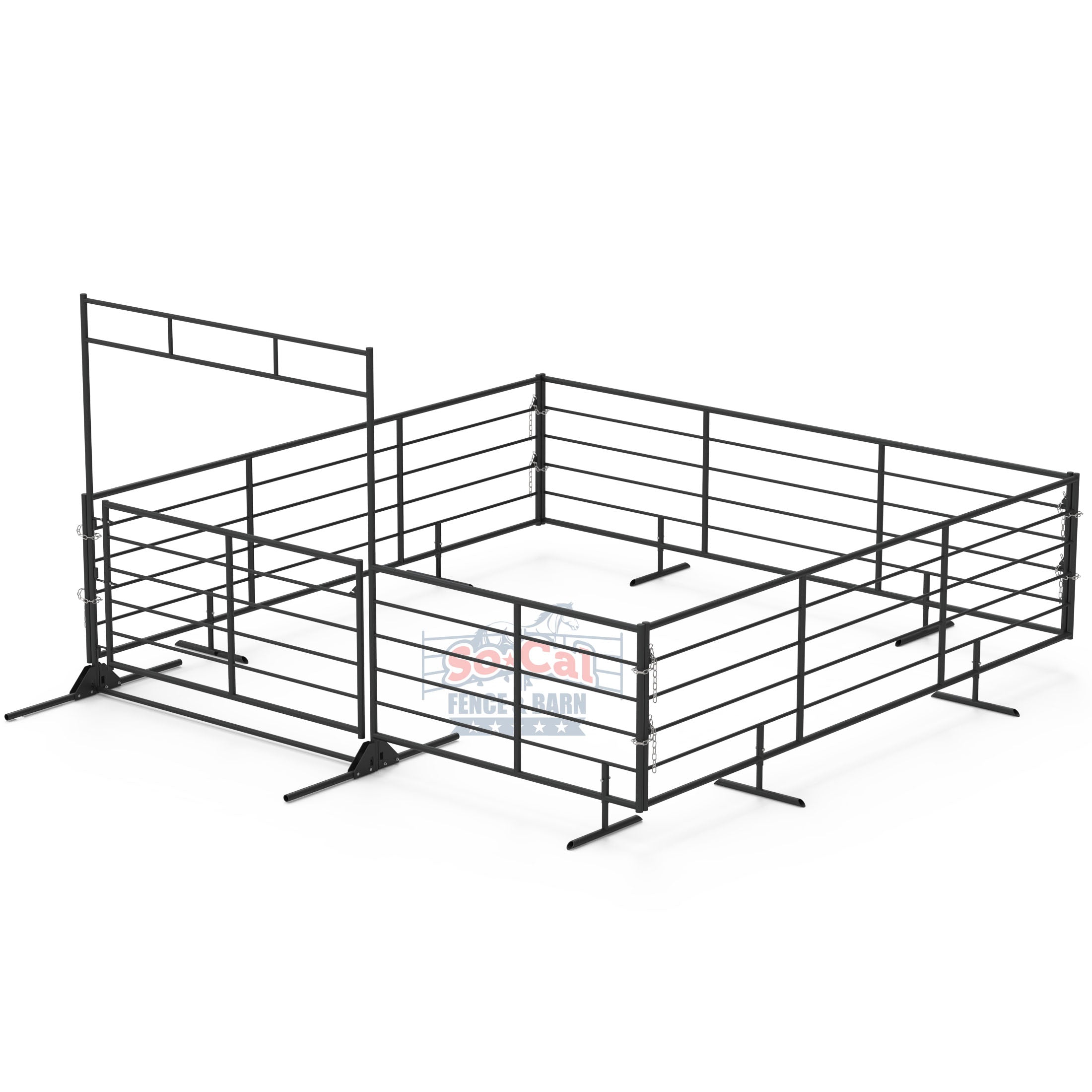 20x20 Livestock Cattle Corral Pen - Freestanding Portable Kit For Sale ...