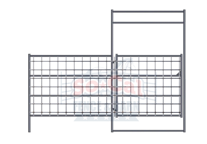 Panel Gate Combo 12ft 4-Rail | Made in USA - HEAVY DUTY | Arizona Fence ...