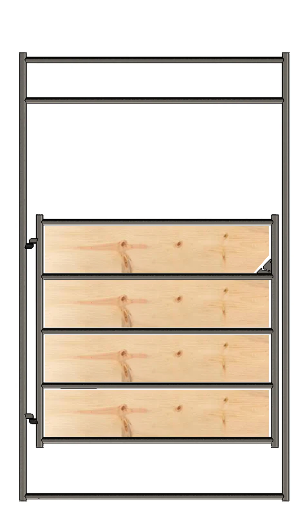 Standard Bow Gate 4 Ft 6 In (5 Rail) *WITH WOOD INSERT TABS* | Arizona ...